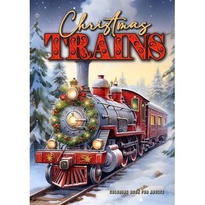 Monsoon Publishing | Other | Christmas Trains Coloring Book For Adults ...
